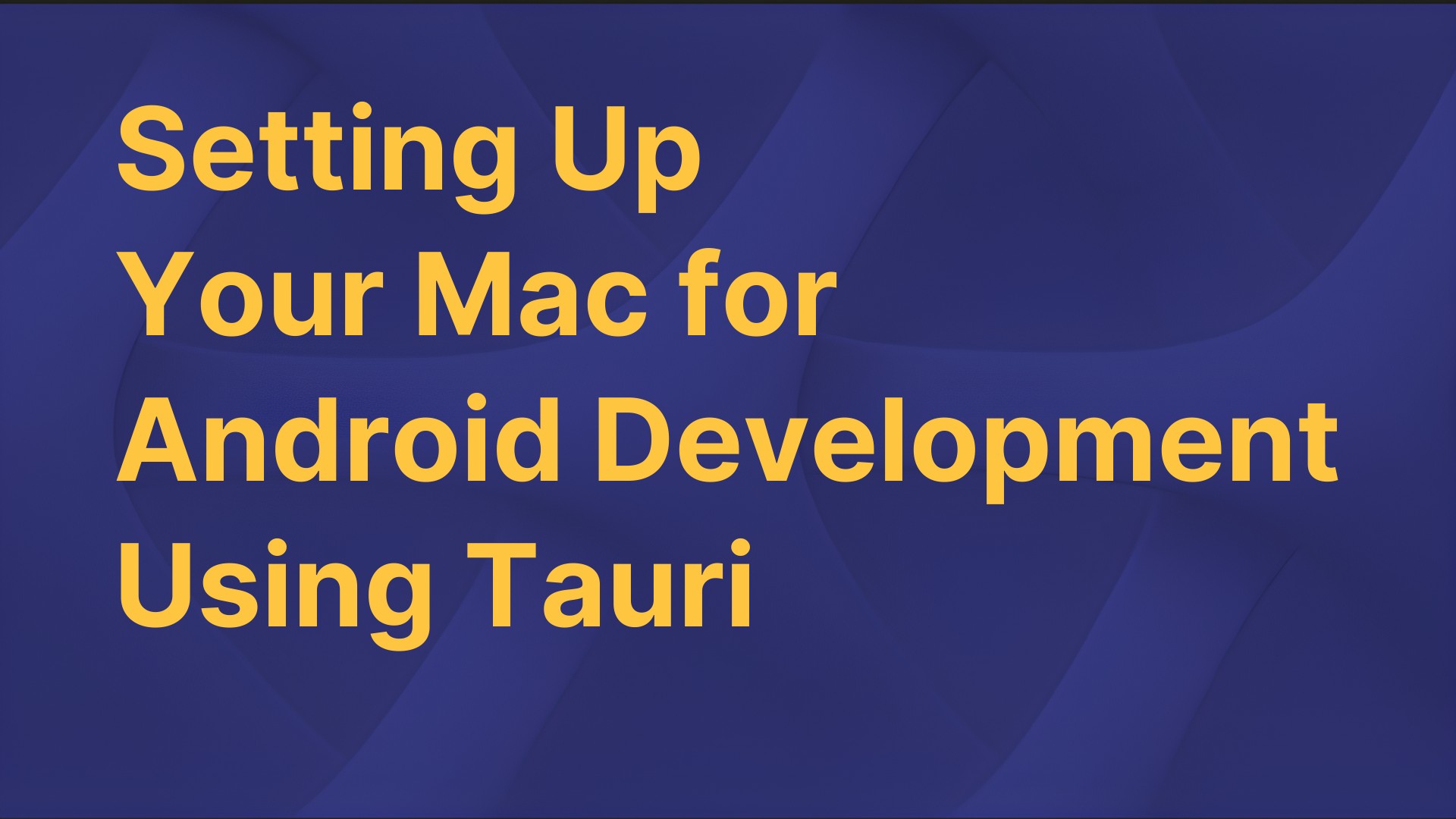 Tauri Tutorials Home
